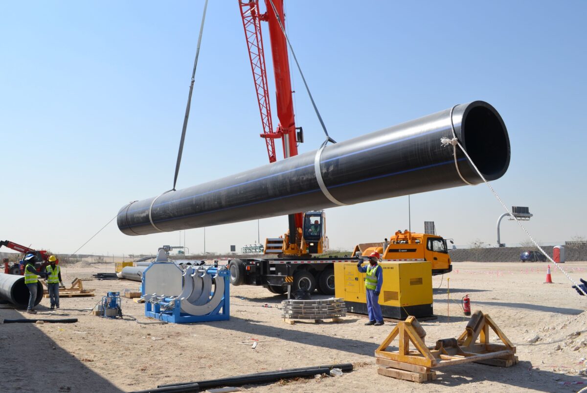 HDPE Pipe Installation by BMC Gulf - GW330 Certified Welders